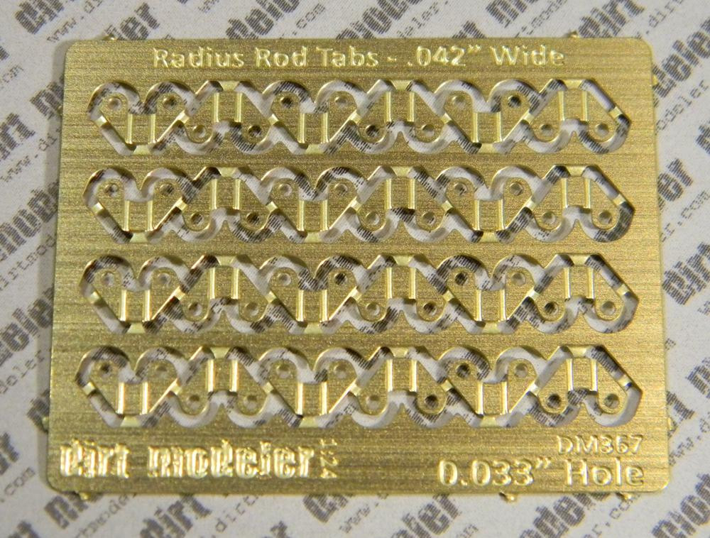 DM367 - Radius Rod Tabs - .042" Wide | Tabs and Such | Dirt Modeler